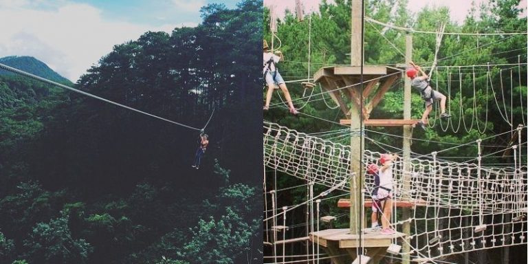 Trải nghiệm đu dây Zipline Đà Lạt ở Datanla High Rope Course
